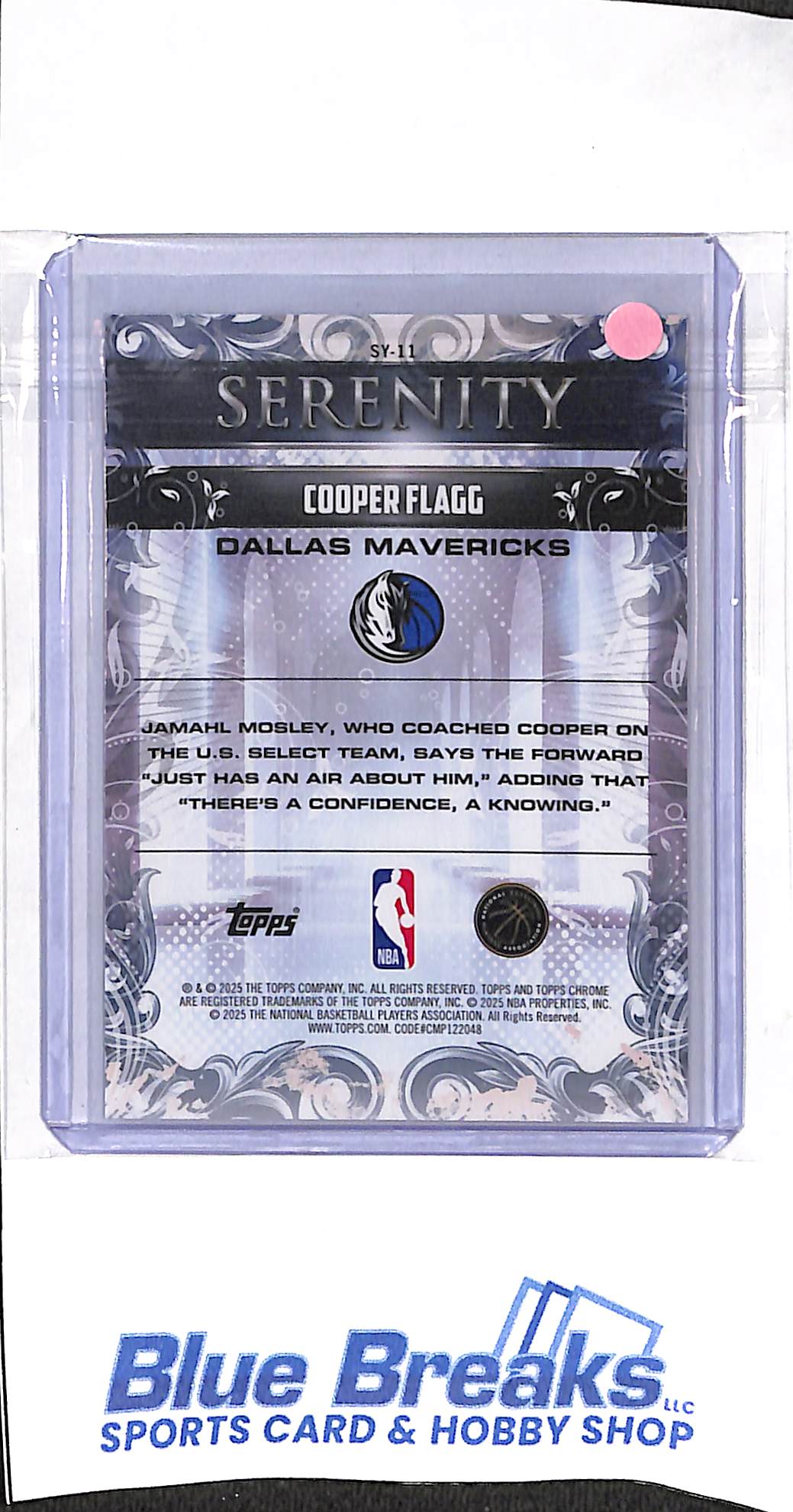 2025 Topps Chrome - Serenity - Cooper Flagg - RC - #SY-11 - basketball ...