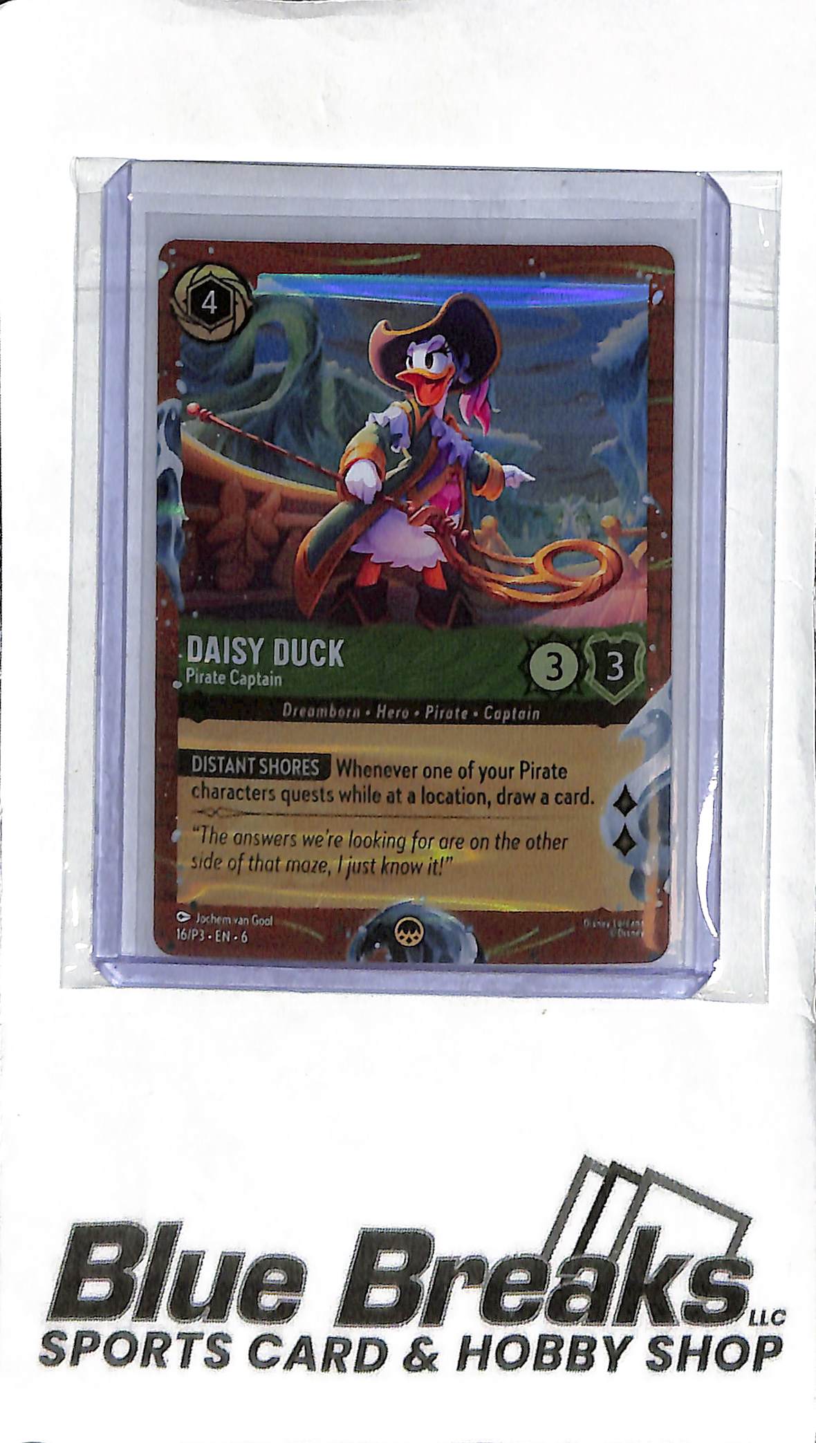 Daisy Duck Pirate Captain - Disney Lorcana - DCL - 16/P3 – Blue Breaks ...