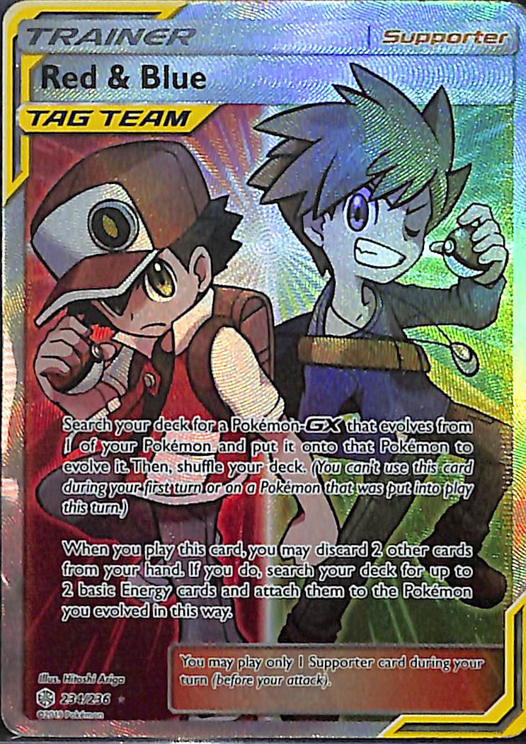 Red & Blue Tag Team Trainer 234/236 – Blue Breaks Sports Card & Hobby ...