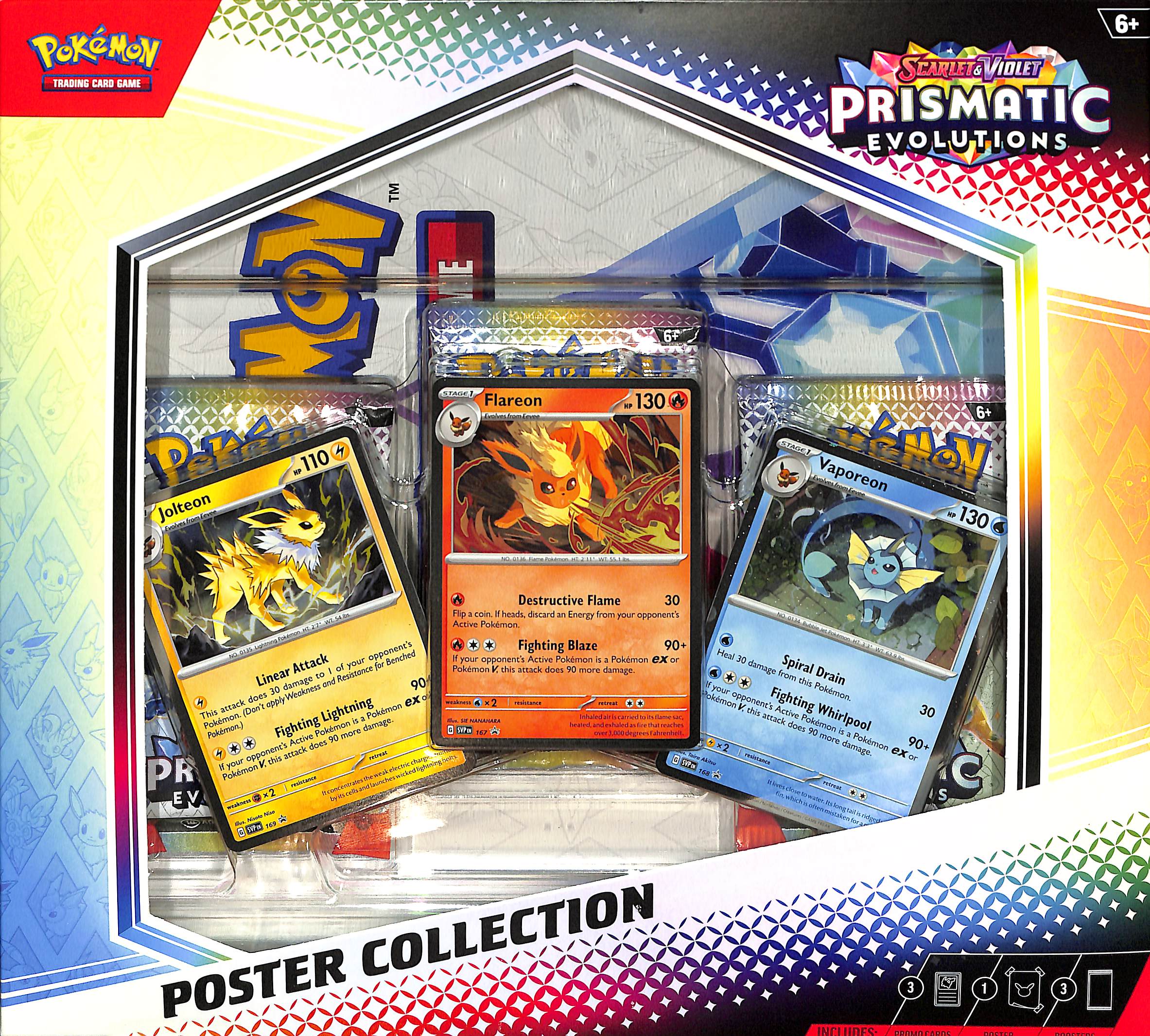 Pokémon Prismatic Evolutions Poster Collection Box – Blue Breaks Sports ...