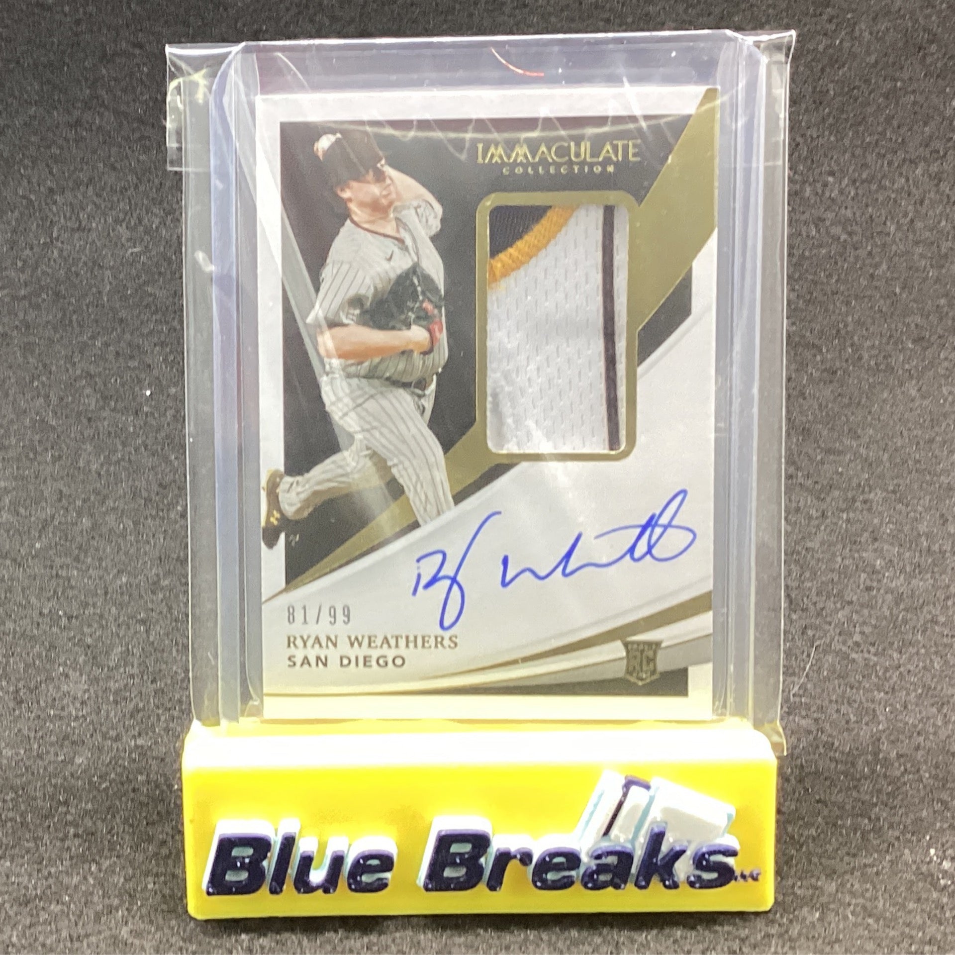 2021 Immaculate - Ryan Weathers 81/99 – Blue Breaks Sports Card & Hobby ...