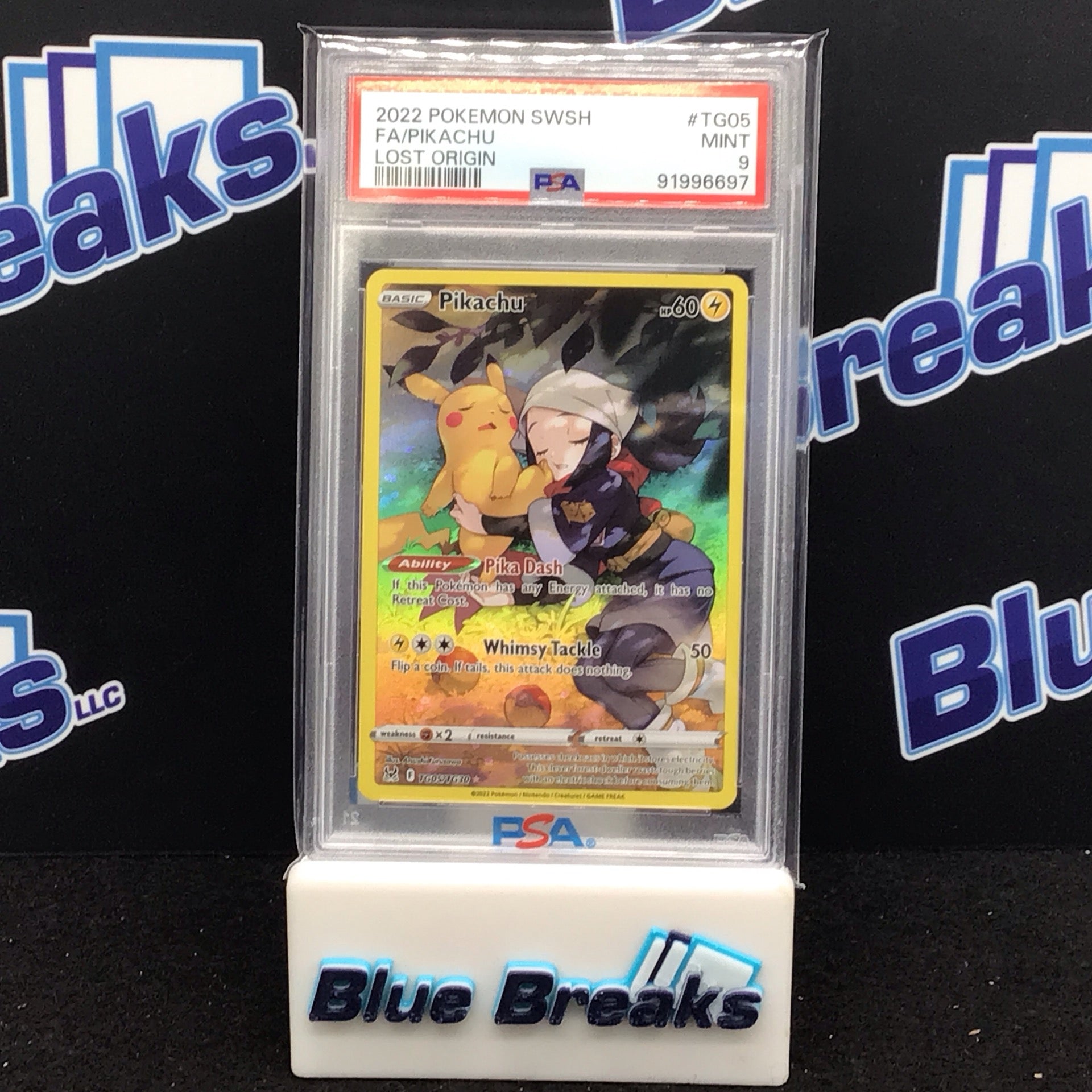 2022 Pokémon Sward & Shield Lost Origin Full Art Pikachu #TG05 PSA 9 ...