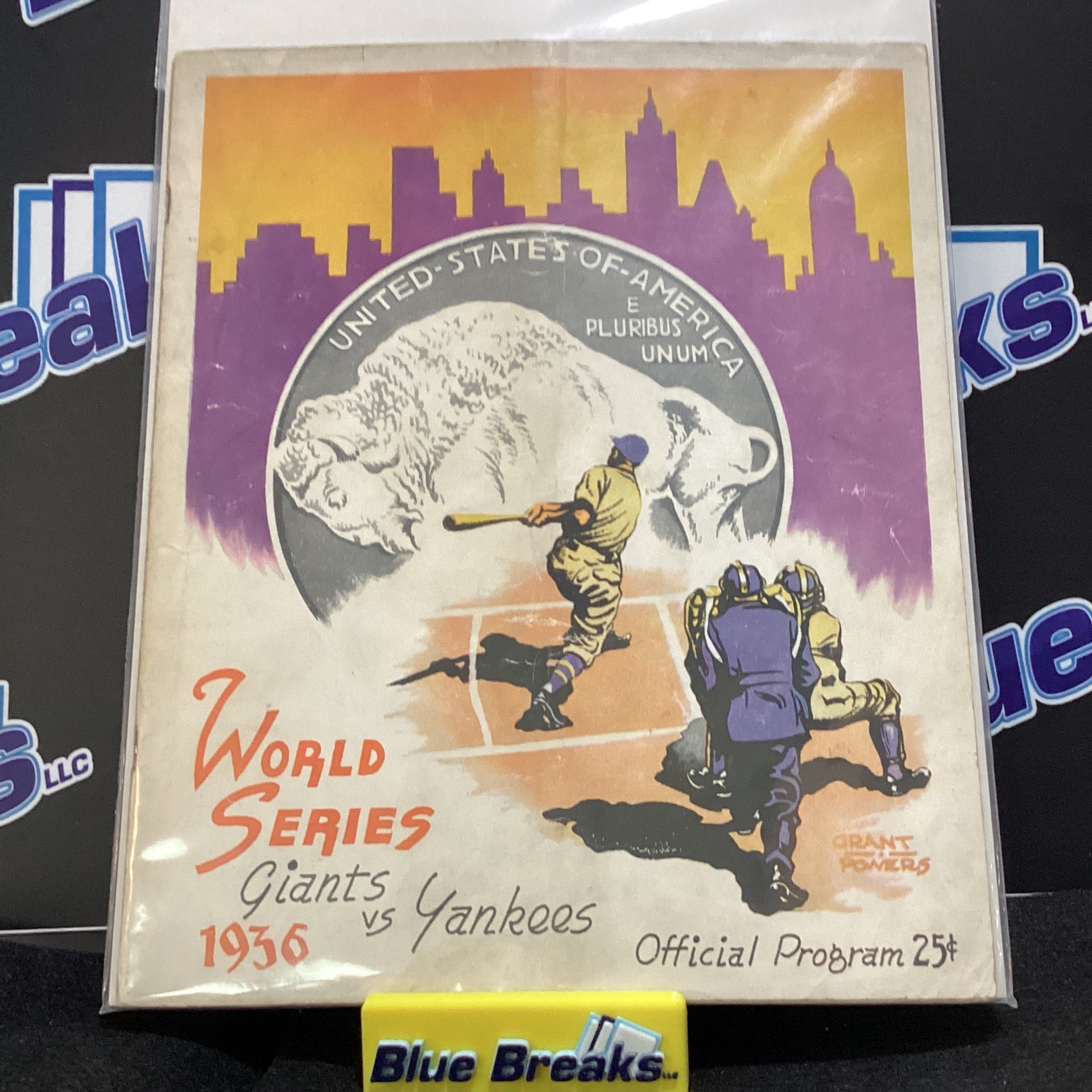 1936 World Series Program - Giants Vs Yankees – Blue Breaks Sports Card ...