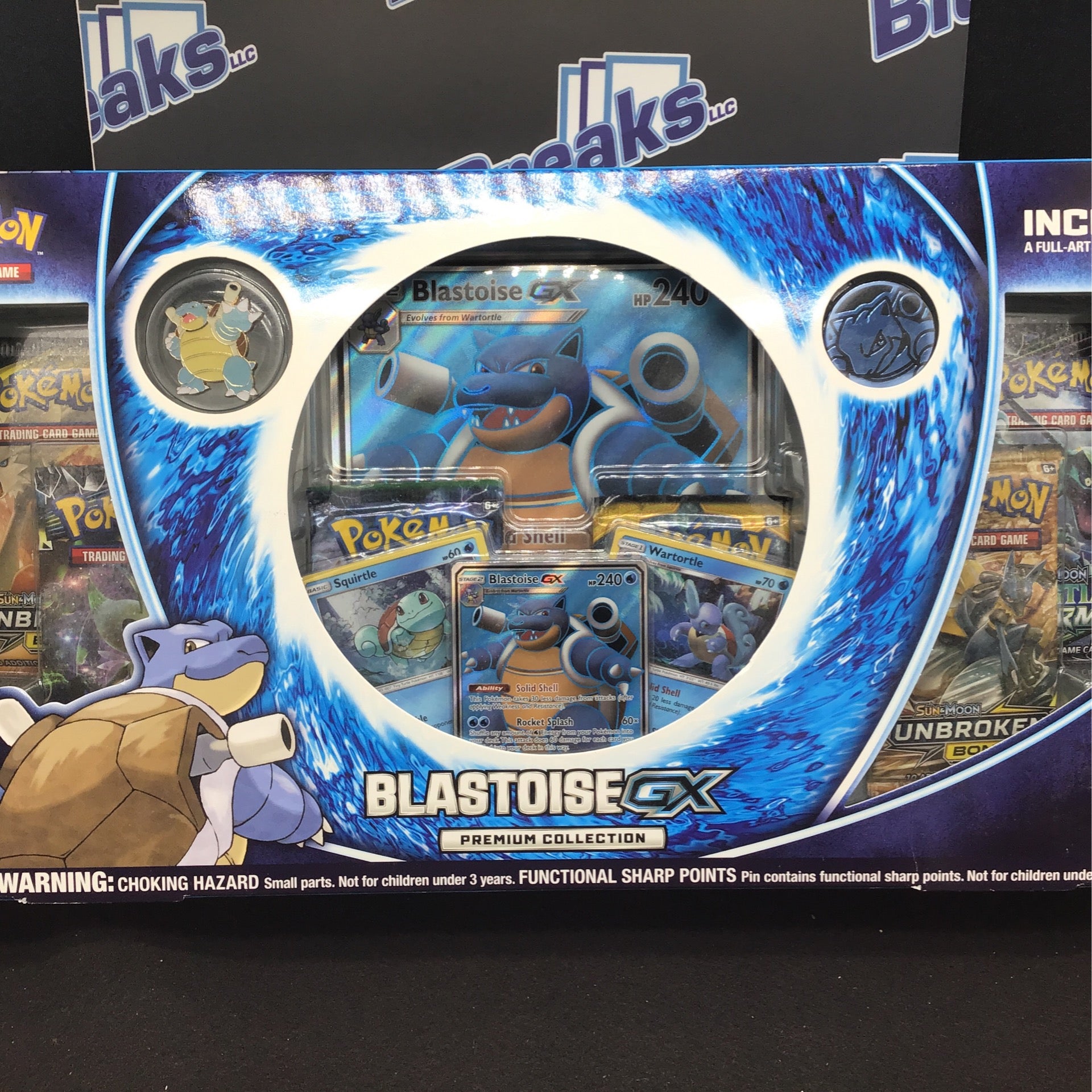 Pokémon Blastoise GX Premium Collection – Blue Breaks Sports Card ...