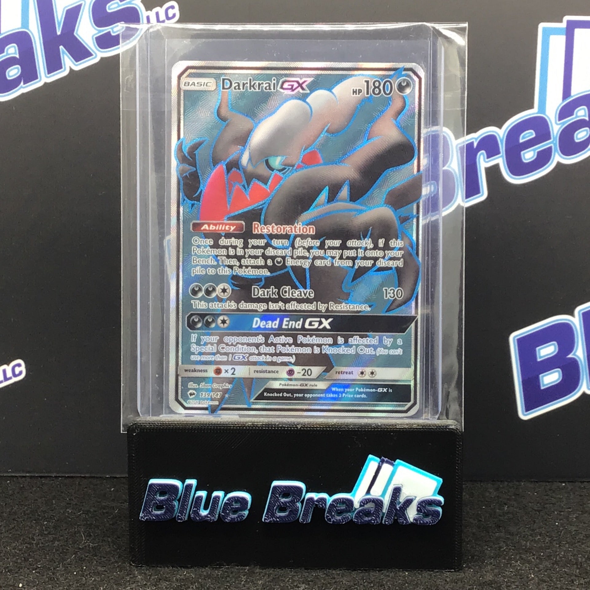 Pokémon Burning Shadows Darkrai GX full art – Blue Breaks Sports Card ...